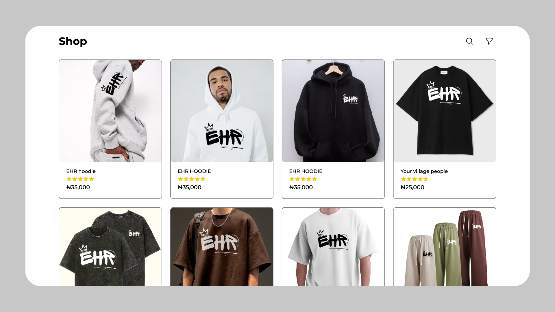 EHR Clothing Brand | Robinson Honour